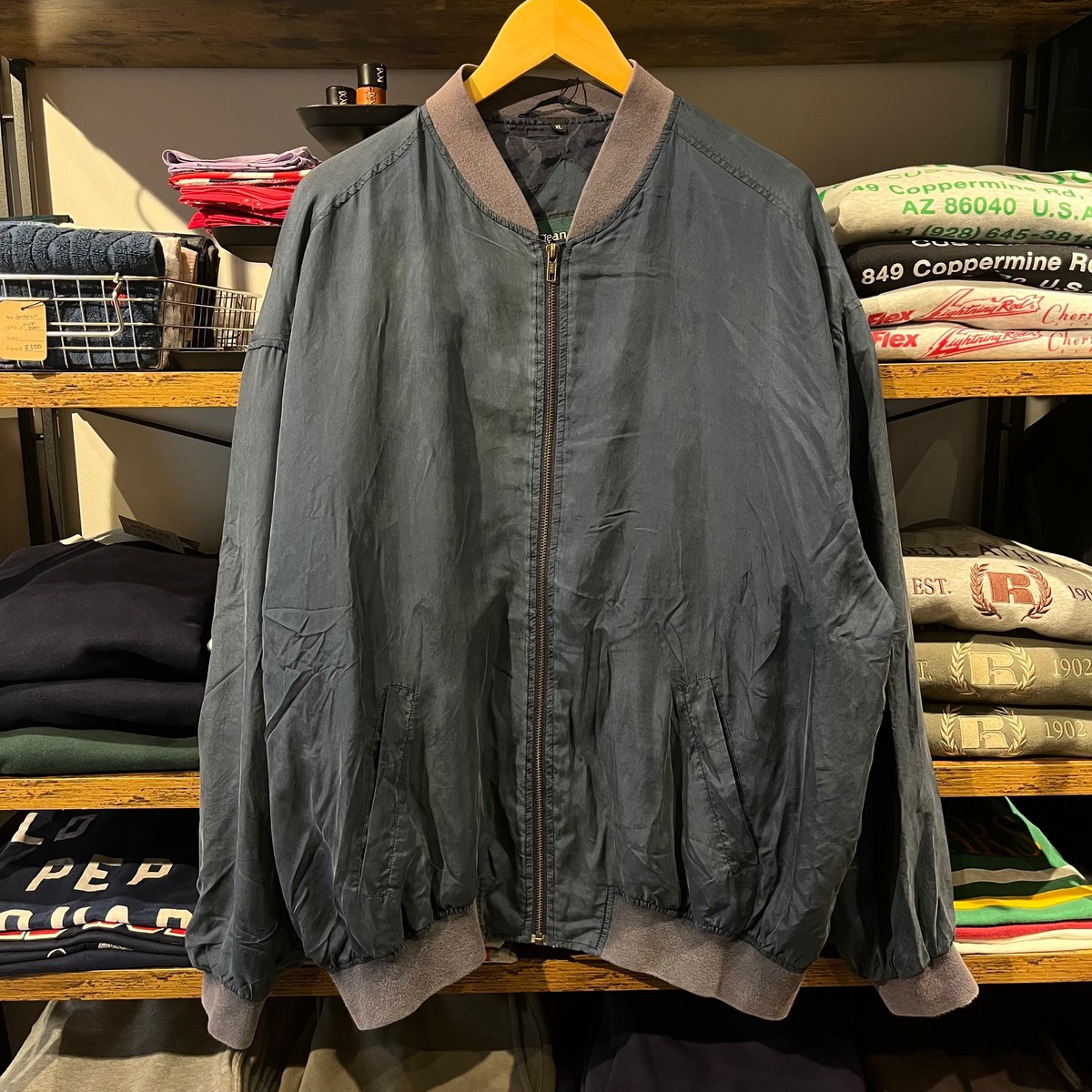 90’s〜 シルクブルゾン XLサイズ | 古着屋DIGDIG