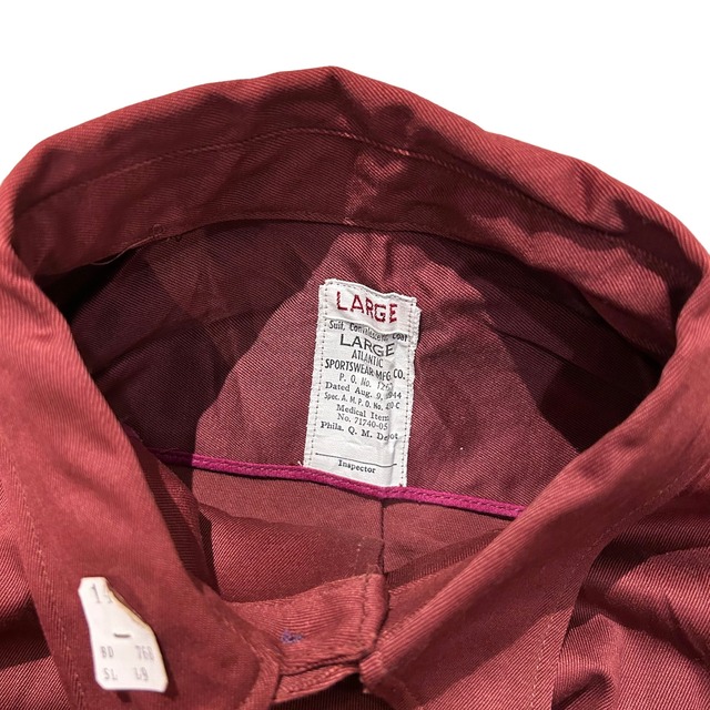 "DEADSTOCK" 40’s US Army Medical Jacket L / アメリカ軍 メディカルジャケット ミリタリー 古着 ...