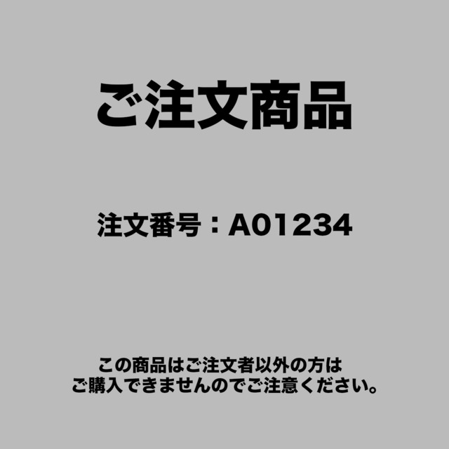 ご注文商品【A01234】 | TypeMKSストア