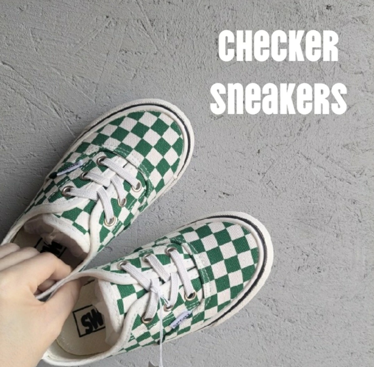 ꒰checkers green sneakers꒱ | こどもふくmilo(ミロ)