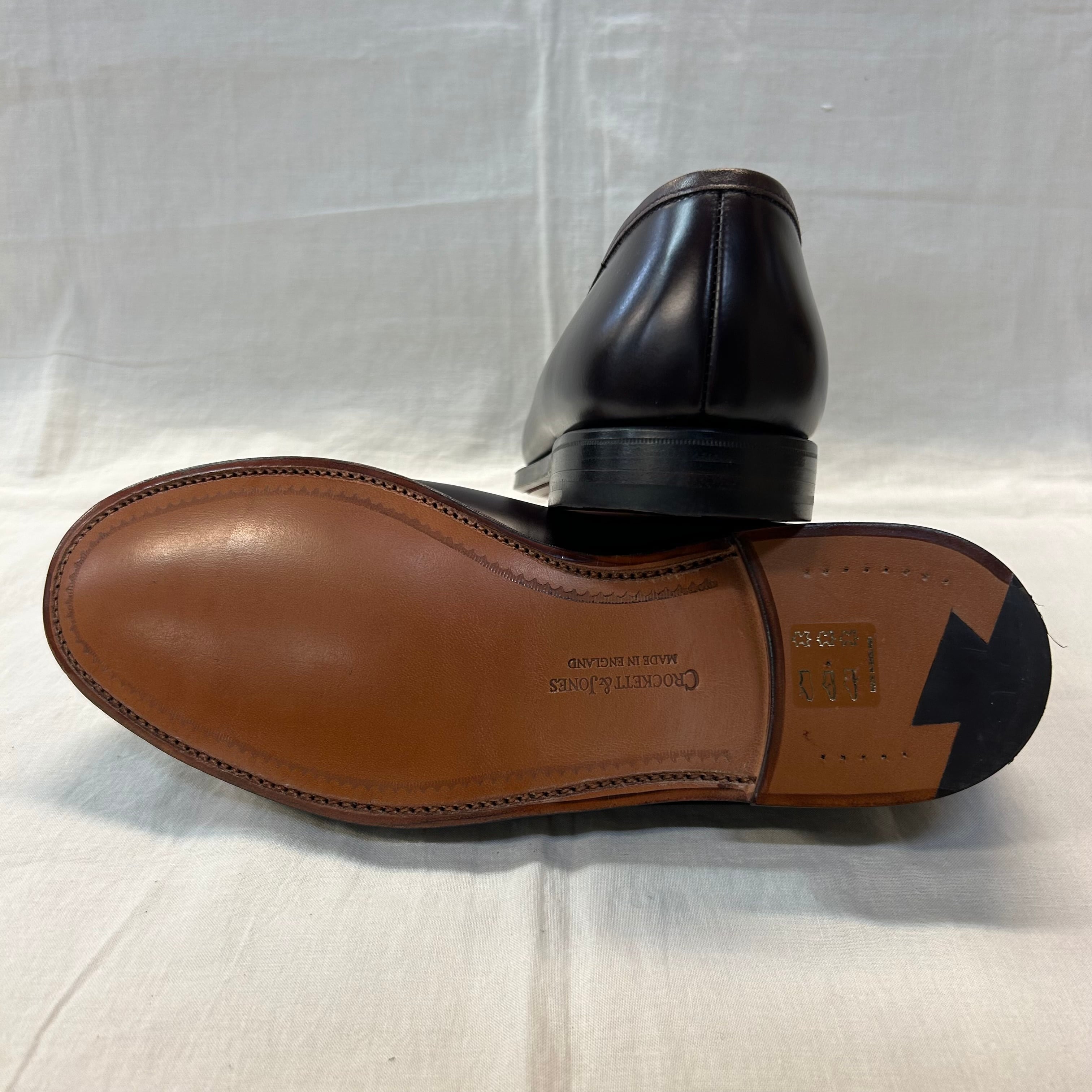 "NEW" CROCKETT&JONES "BOSTON" LEATHER LOAFER 《6 1/2 E》 | safarionline