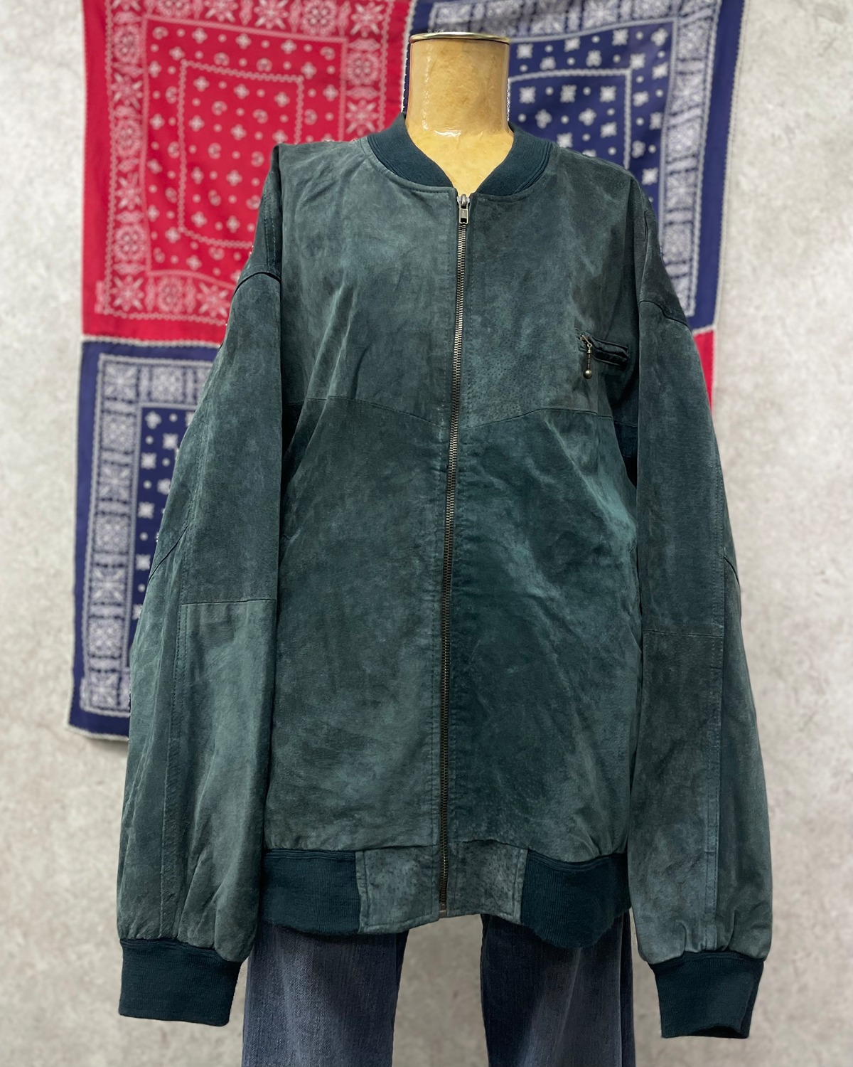 [Dead Stock] Euro Vintage Suede Leather Jacket | Maggoo Vintage
