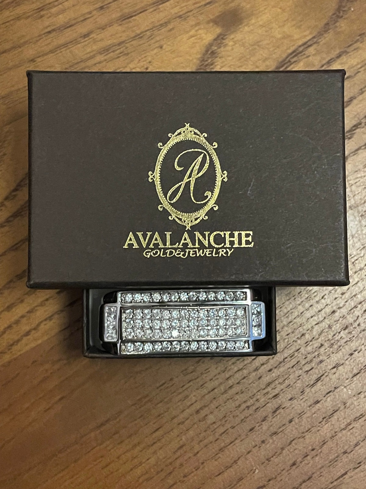 箱付き シルバー925製 AVALANCHE ジルコニアダブルフィンガーリング | Ultimate Star