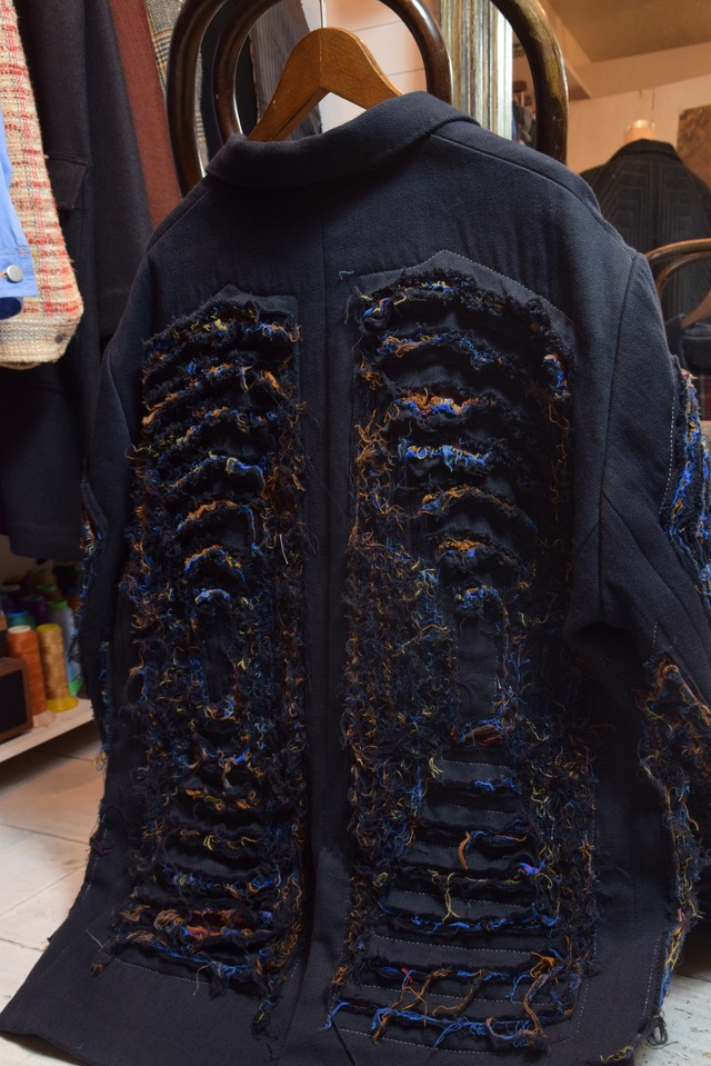 Slash scale stitch jacket | YOOWN