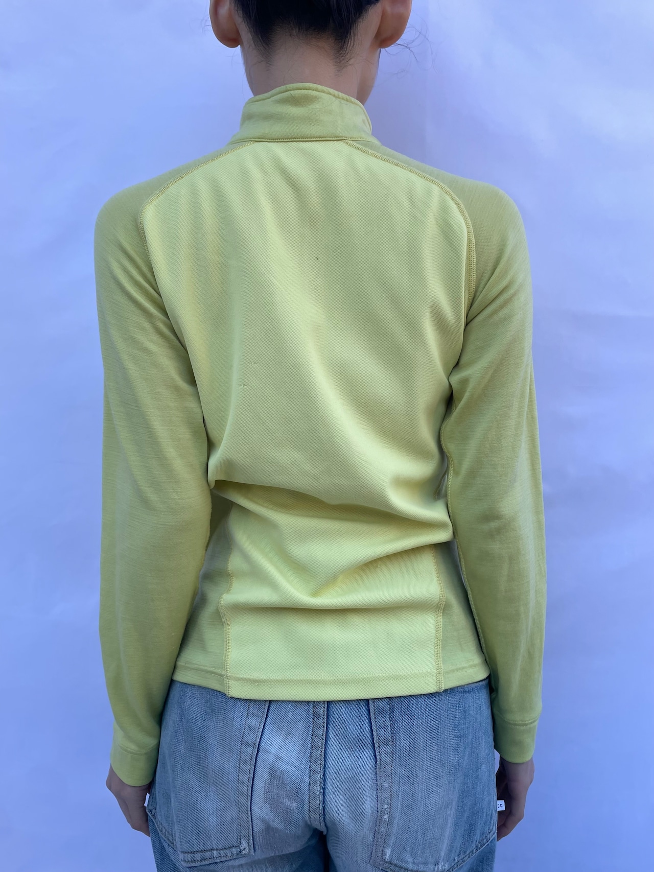 mont-bell ︎ Half Zip Lightweight Top / Neon Yellow | go pigeon