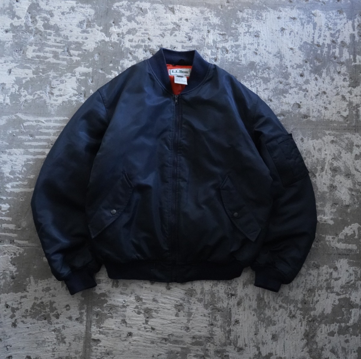 90s L.L.Bean MA-1 JACKET NAVY | Restairs