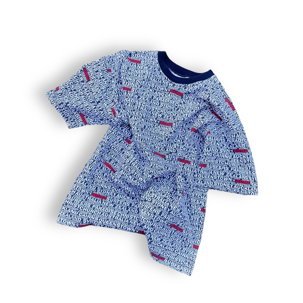 00s BONZ overall pattern tee | Emma used clothing