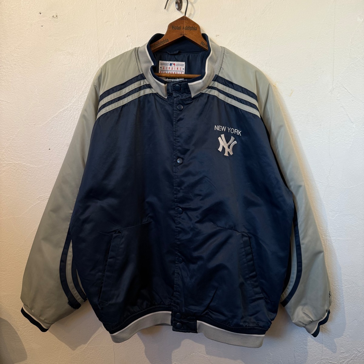 90's PUMA × MLB New York Yankees Nylon Stadium Jacket | BAGBAG and BAGMARK
