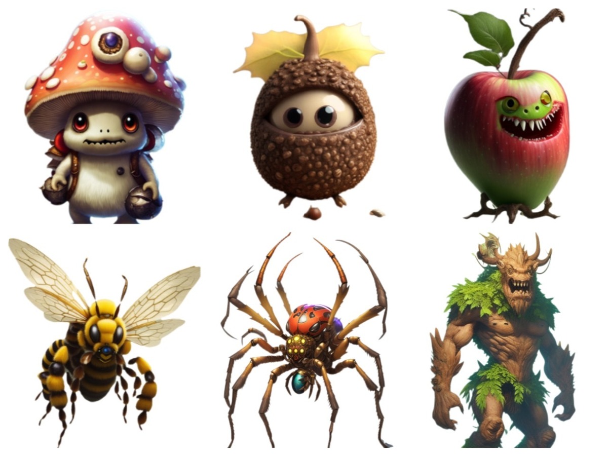 RPG向け森系モンスター素材セット | ホルロのゲームショップ