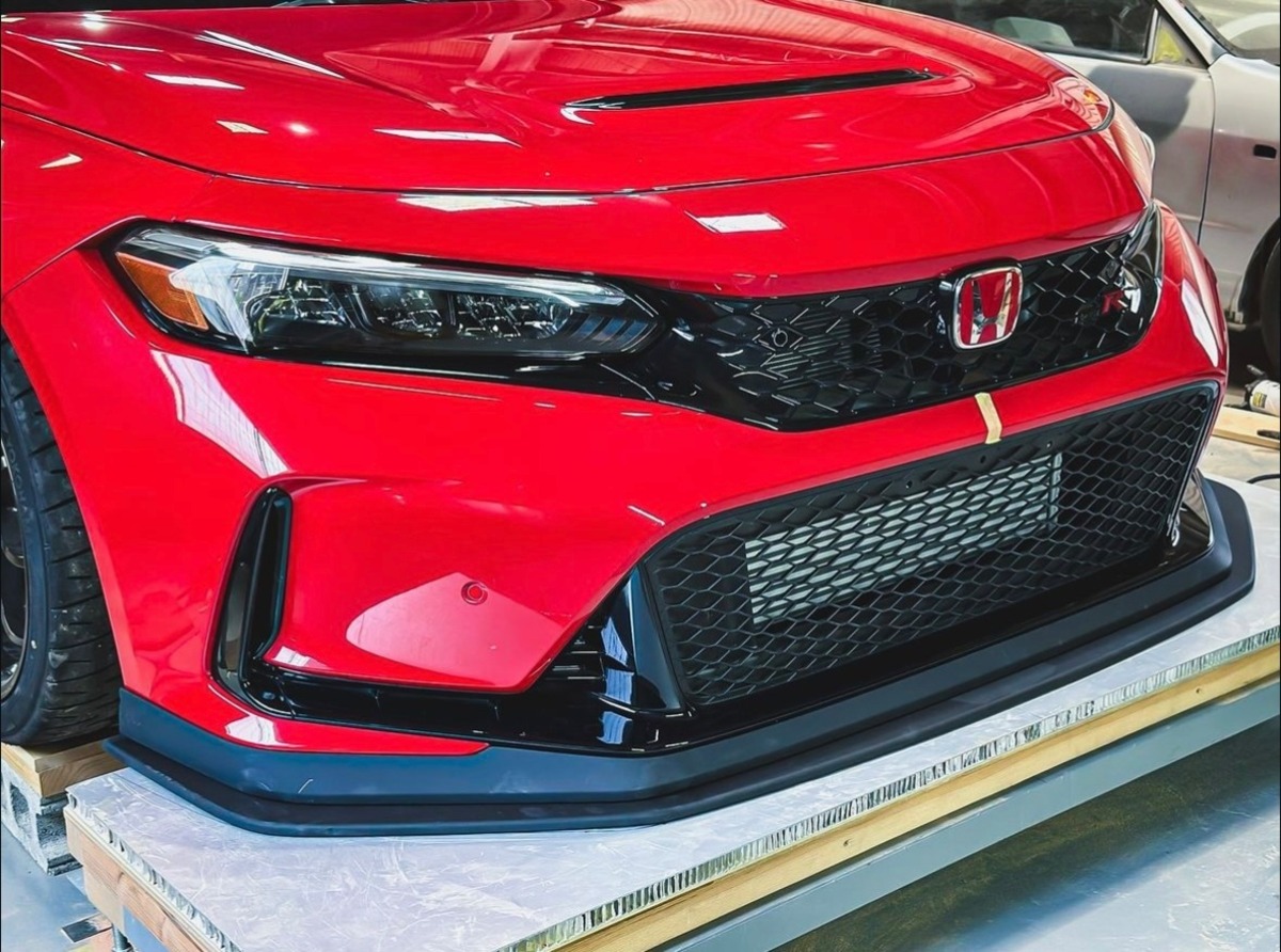 Civic FL5 2piece Front lip (FRP+FRP) | EXCEED JAPAN