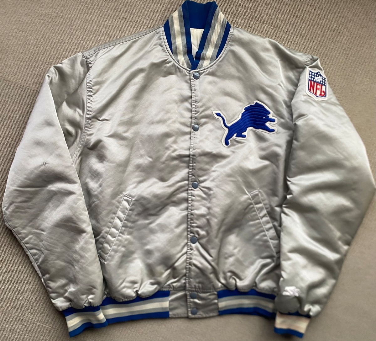 90s vintage starter NFL detroit lions proline stadium jacket スタジャン ...