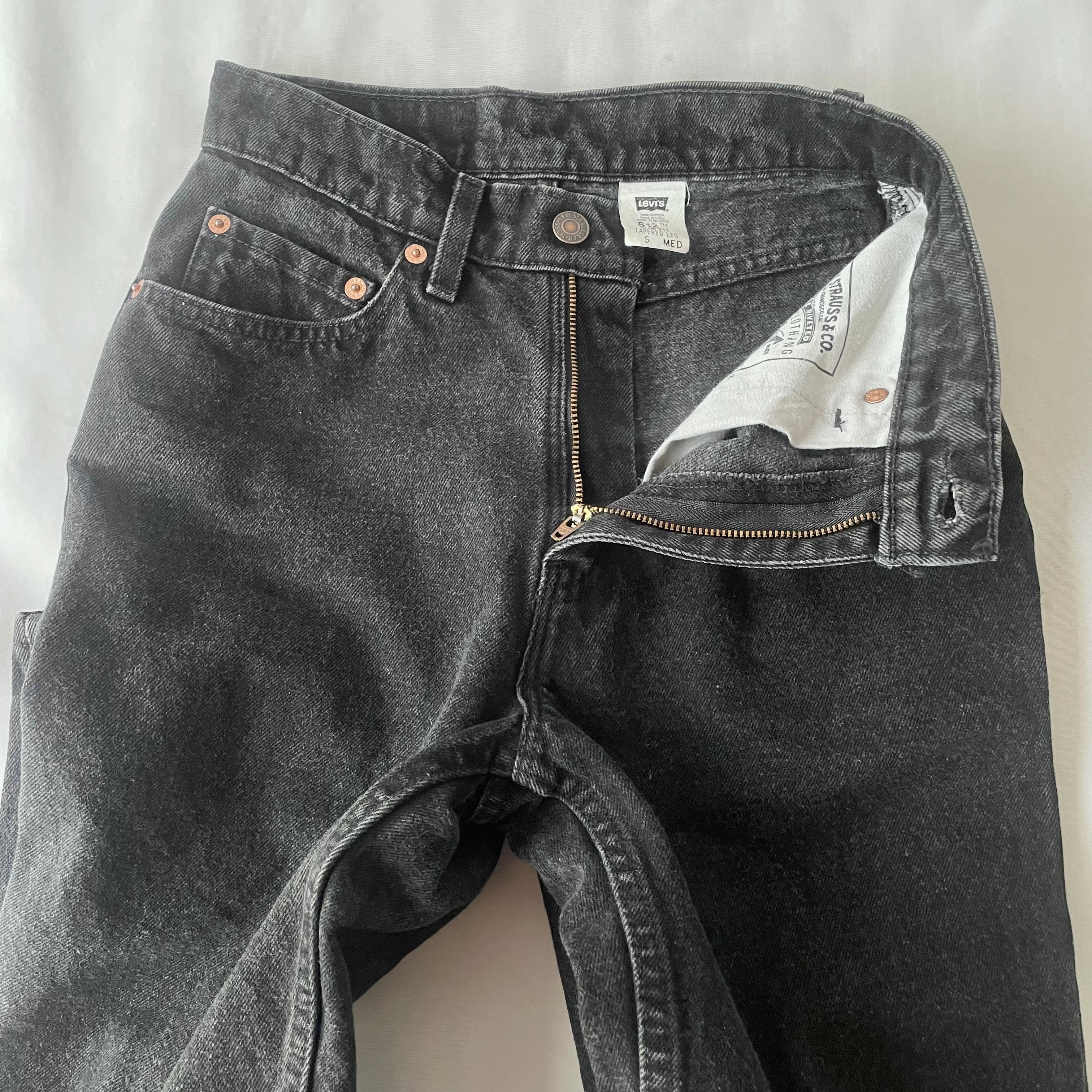 Made in USA Levi's 512 black denim pants アメリカ製 Made in USA Levi's 512 black denim pants アメリカ製