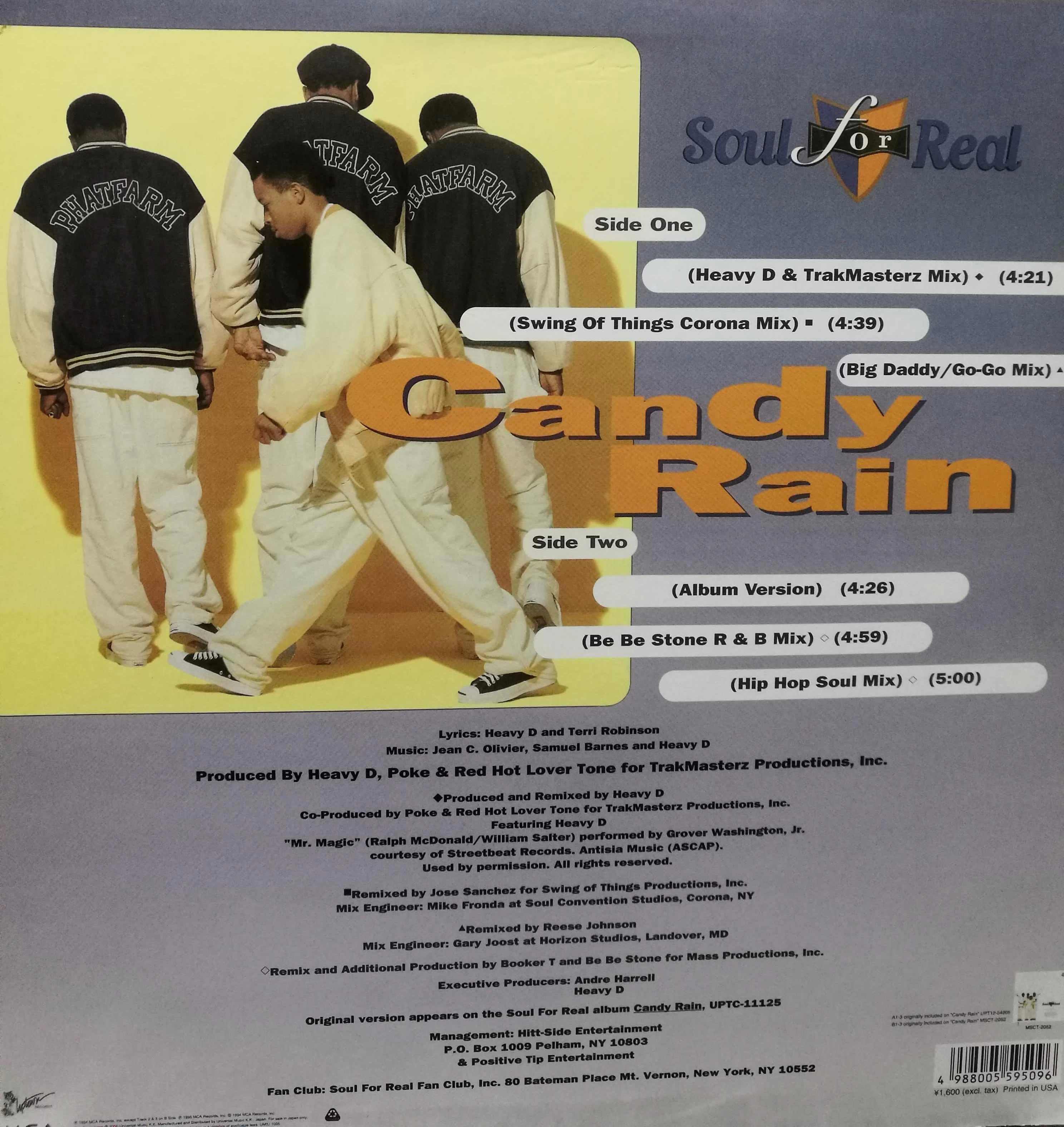 【12inch】Soul For Real / Candy Rain | COMPACT DISCO ASIA