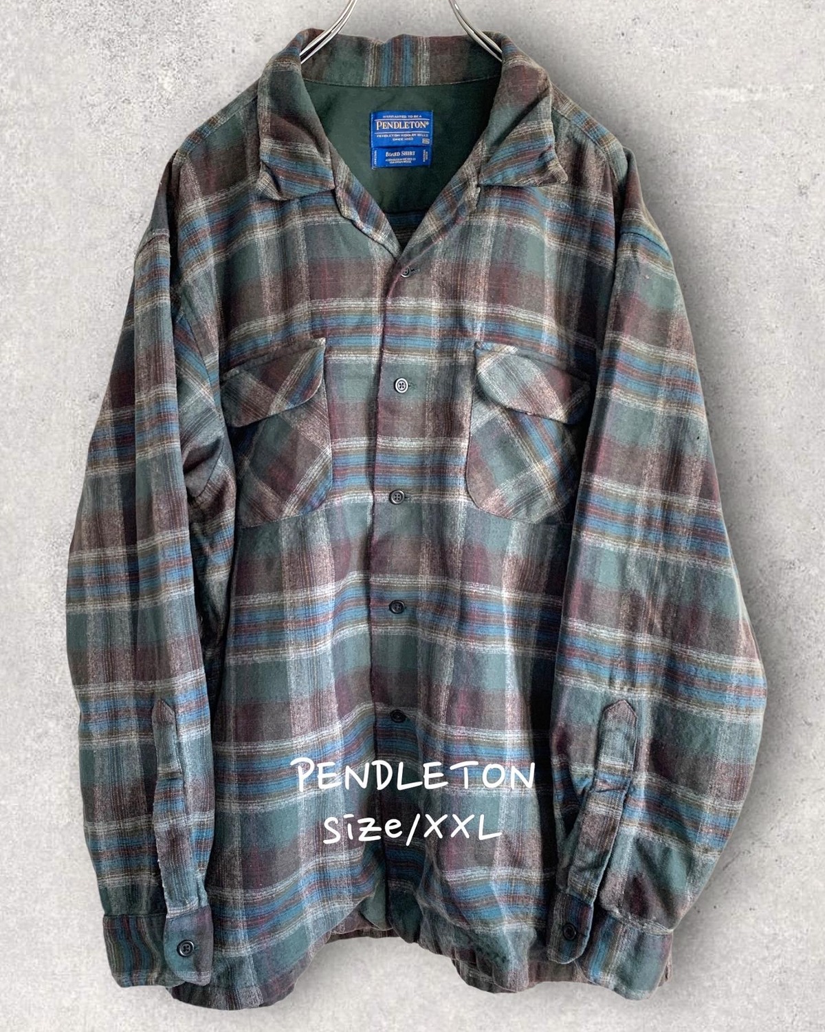 PENDLETON size/XXL 洗って良い感じにクタッとしたWOOLシャツ☺️ | enclothing