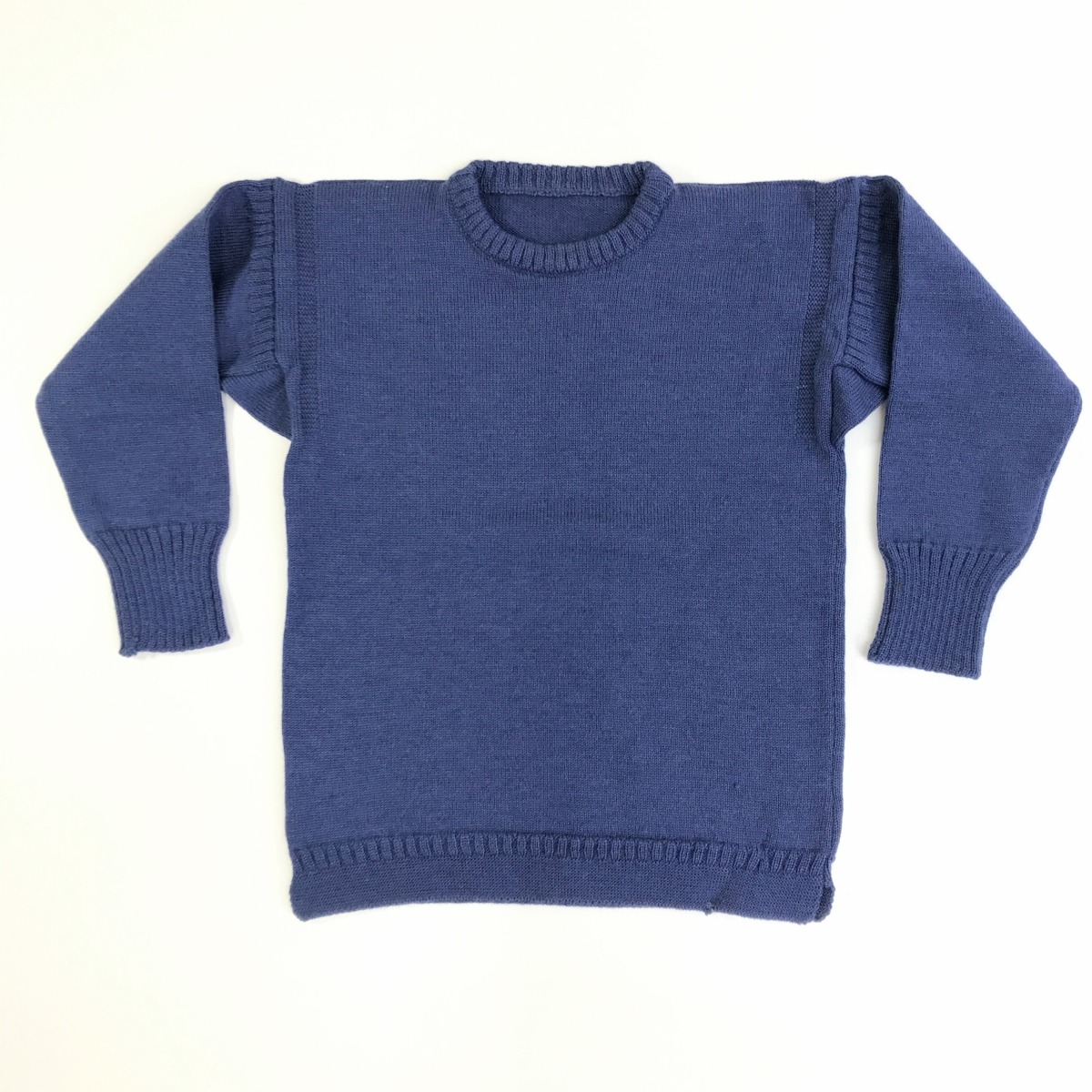 CHANNEL JUMPER 80〜 90年代 あたり ENGLAND製 フィッシャーマン ガンジーセーター ブルー ML 位 長袖 | 古着 ...