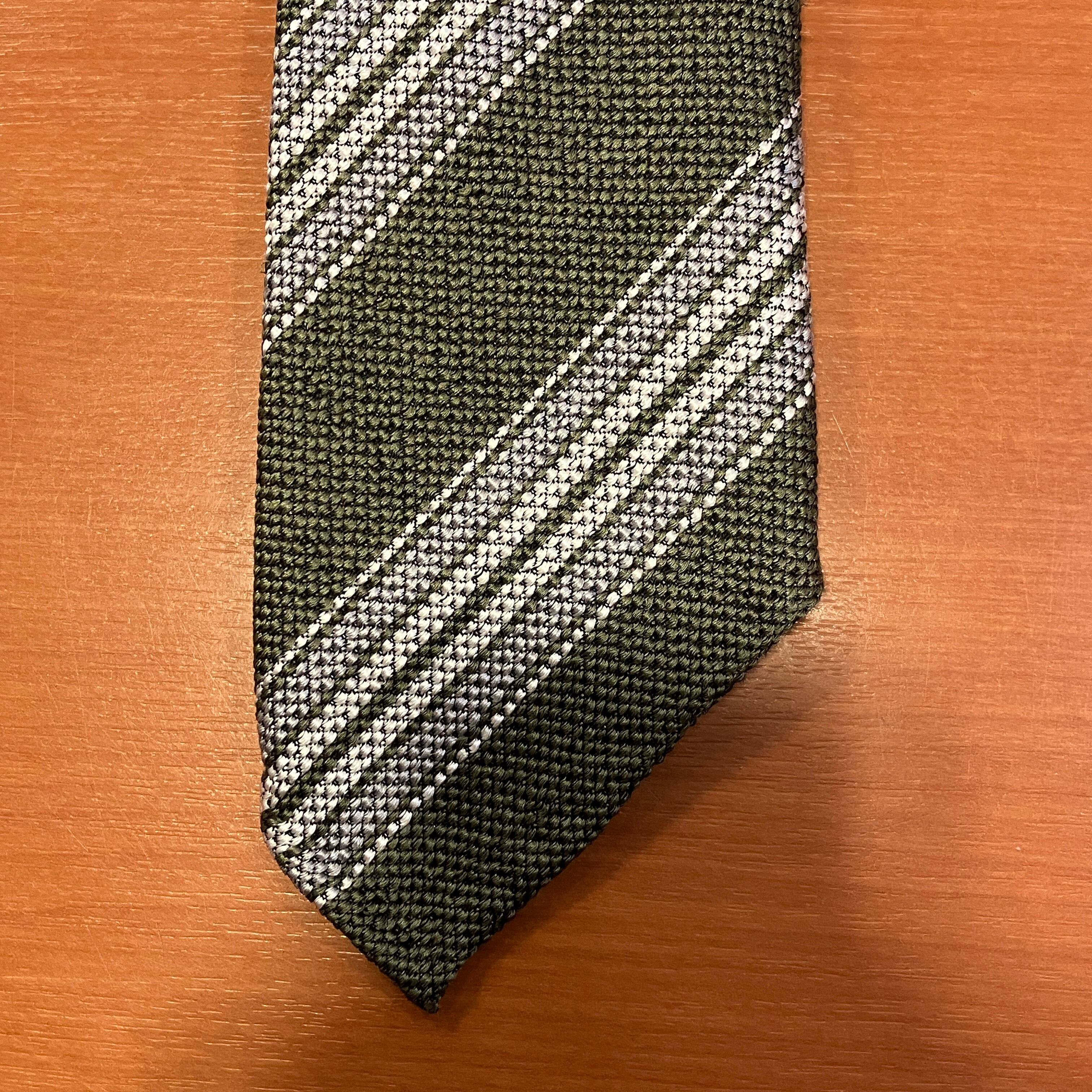 Franco Minucci "SETTEPIEGHE" SILK STRIPE TIE | safarionline