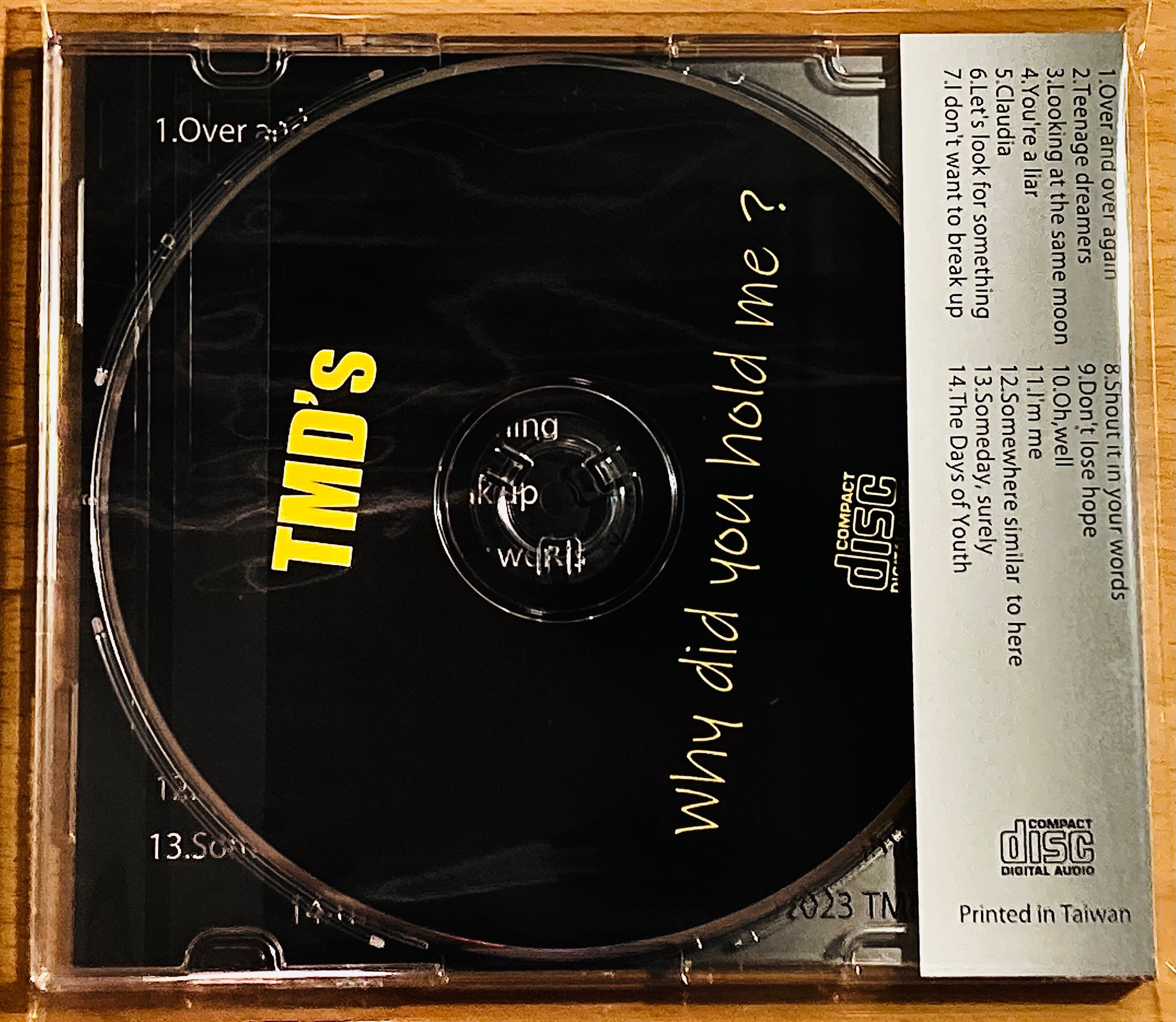 TMD's - Why did you hold me ?(CD) | TMD's SOUND SHOP