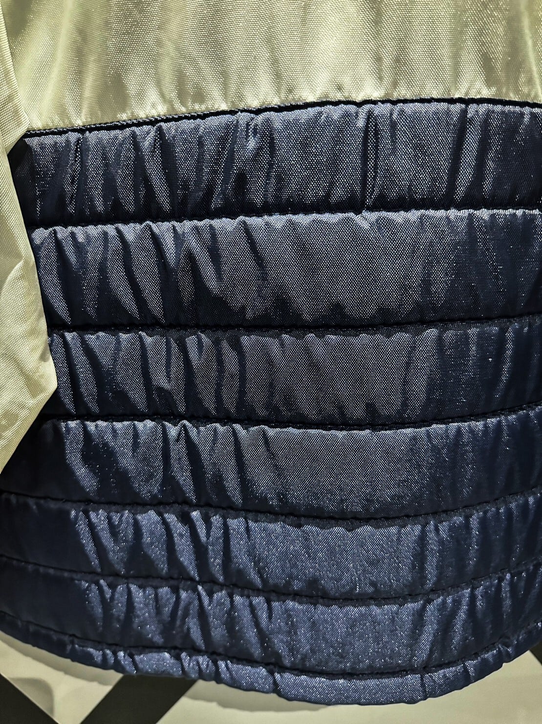 【X VINTAGE】“Reebok” Metallic Color Quilting Switching High Neck Nylon ...