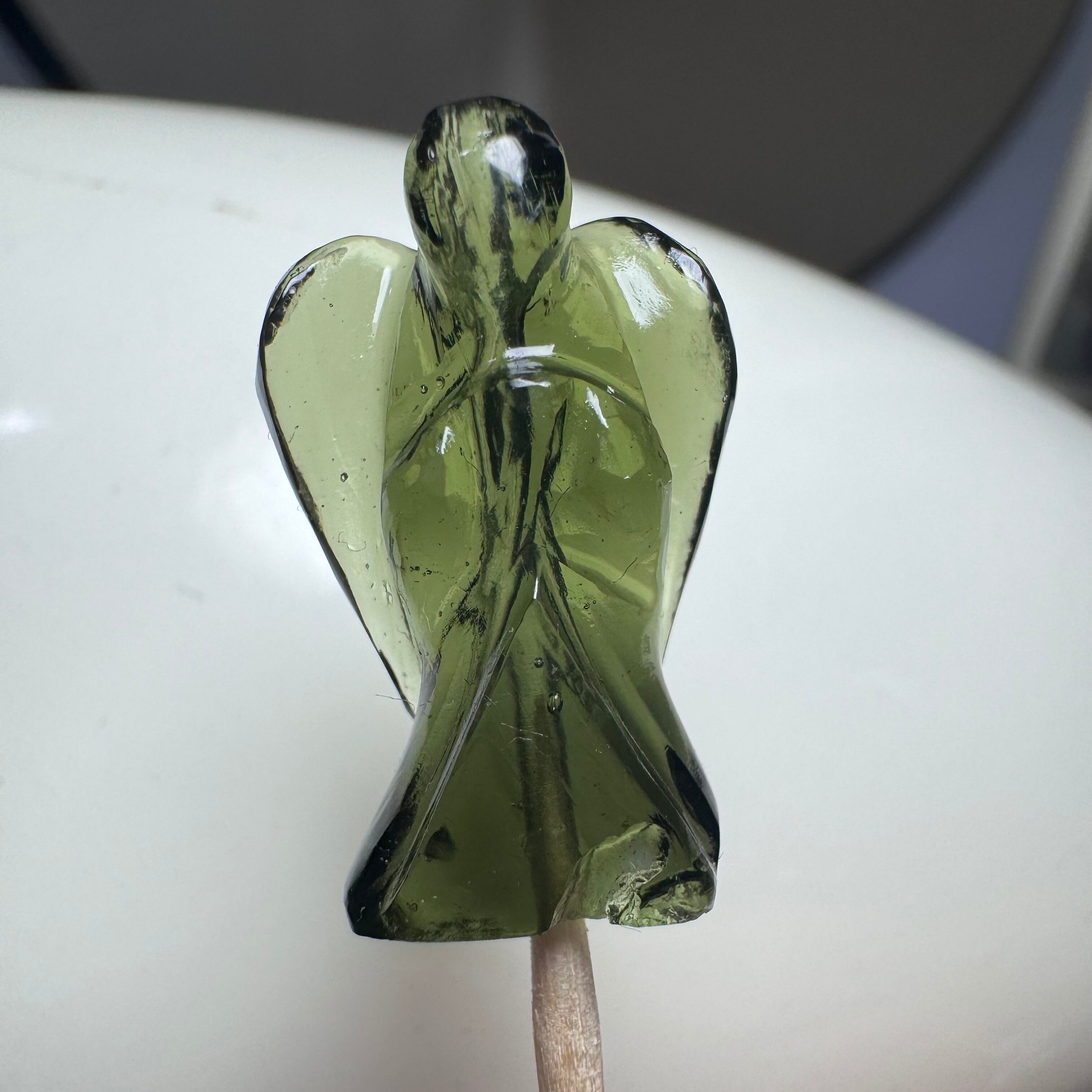 no.A4 モルダバイト・エンジェル 約24.4x15x9.3mm | sumiha7