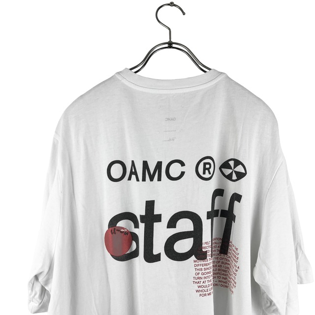 OAMC(オーエーエムシー)Brand Logo Print Cotton T Shirt (white) | command+enter