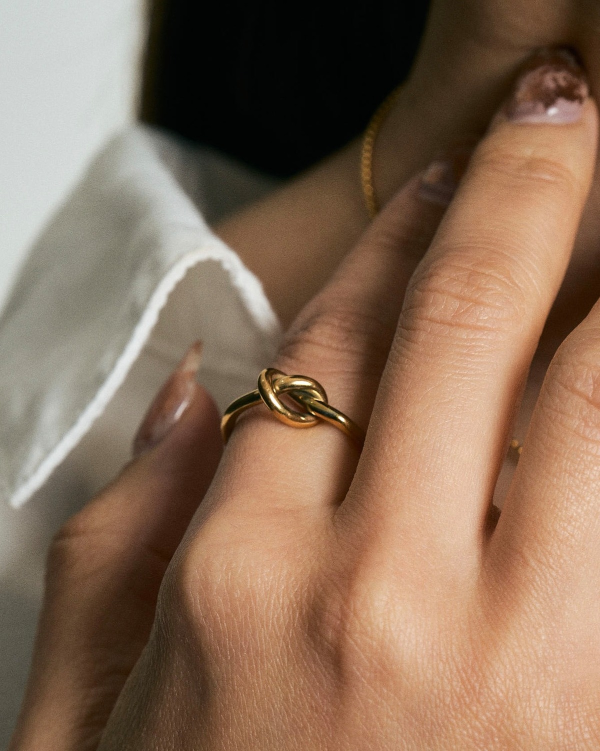 316L heart knot ring【 GOLD 】#r86 | CELINA