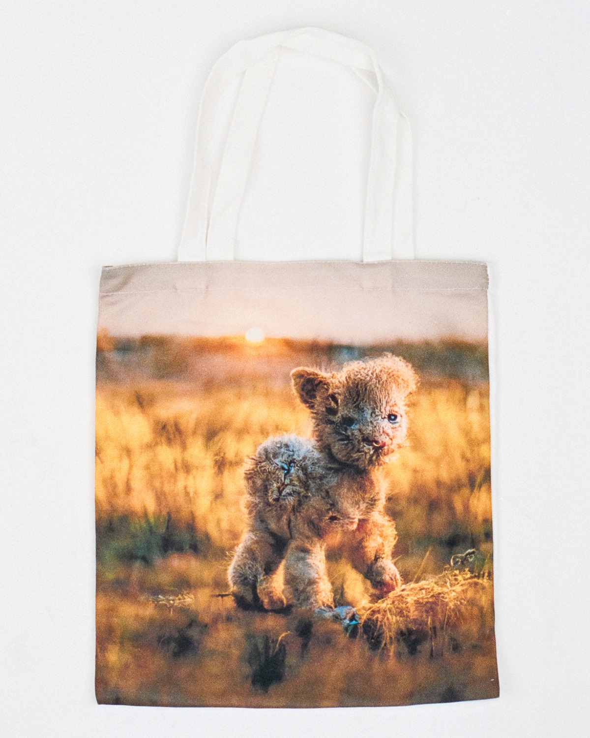 MAGGIE MENGHAN CHEN - AI NATIONAL GEOGRAPHY TOTE BAG (LION) | RCv