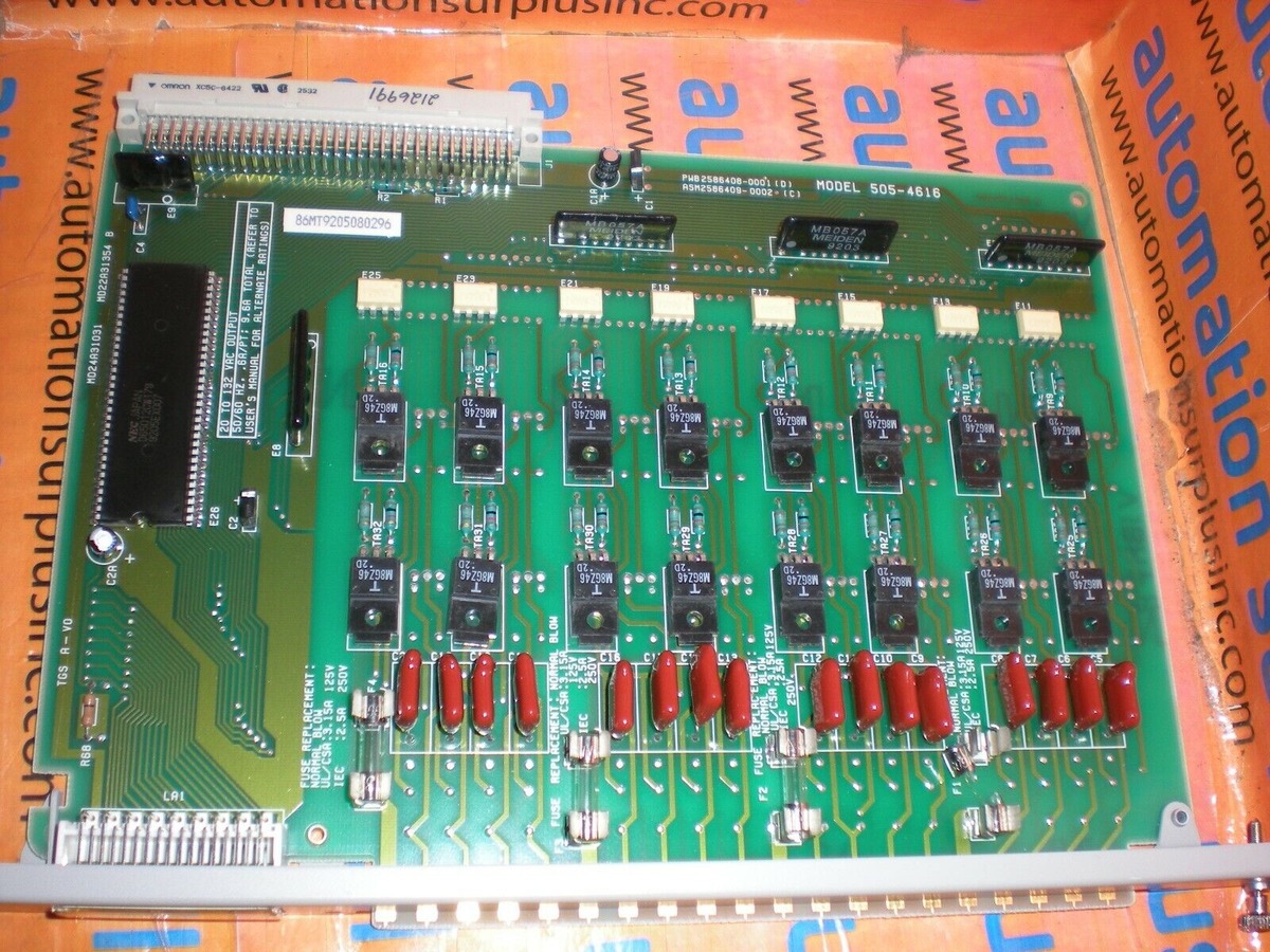 SIEMENS TI PLC 505-4616 AC DIGITAL OUTPUT MODULE 20-132VAC 16-POINT ...