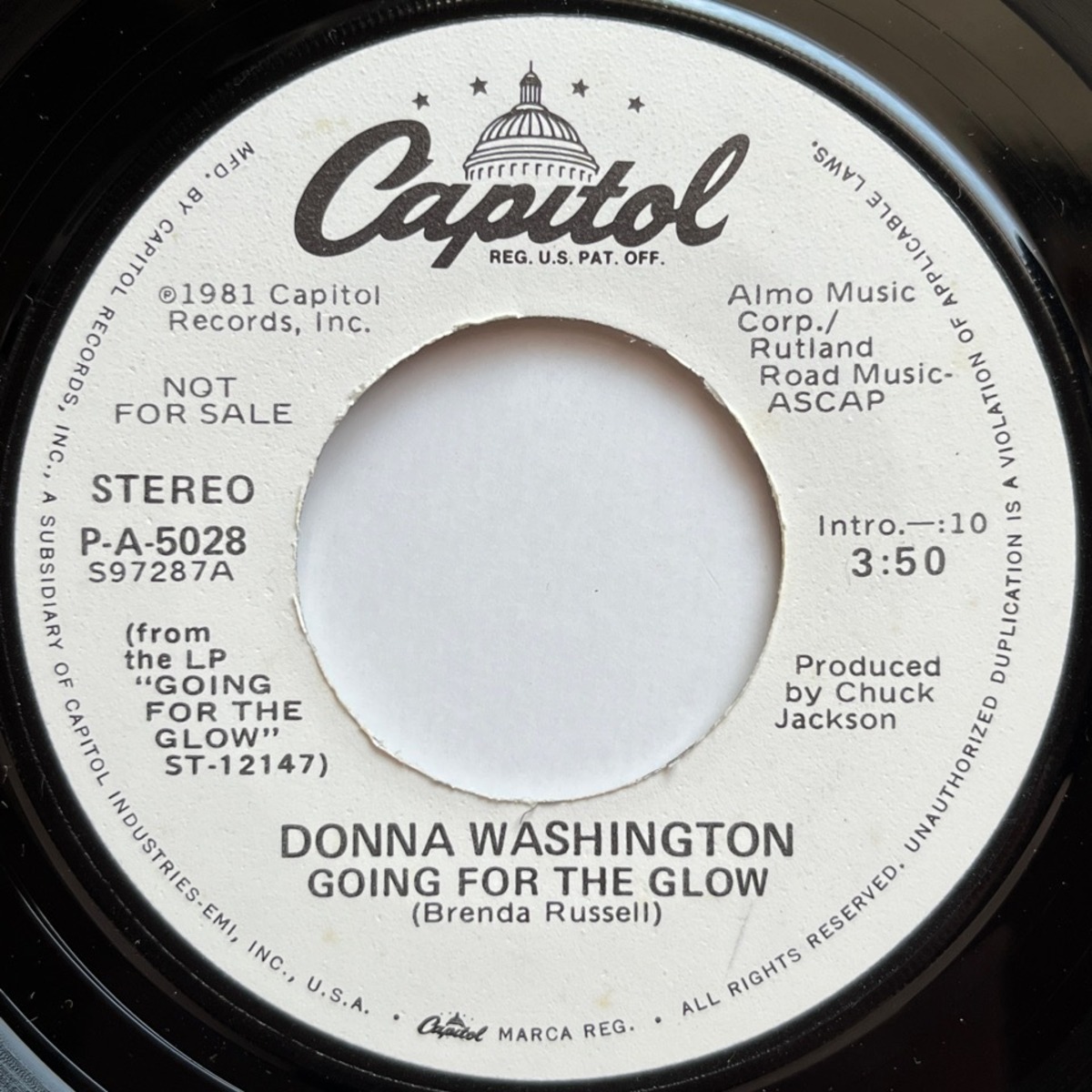 Donna Washington / Going For The Glow | So Tough Records