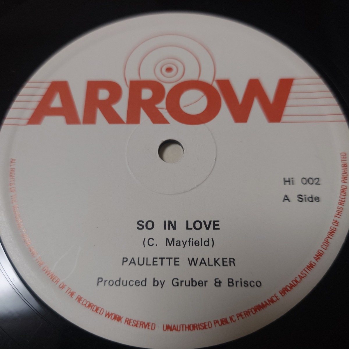 Paulette Walker - So In Love // Arrow 12inch / レゲエ レコード ショップ Reggae Records Vinyl / AA2249 | Mop ...