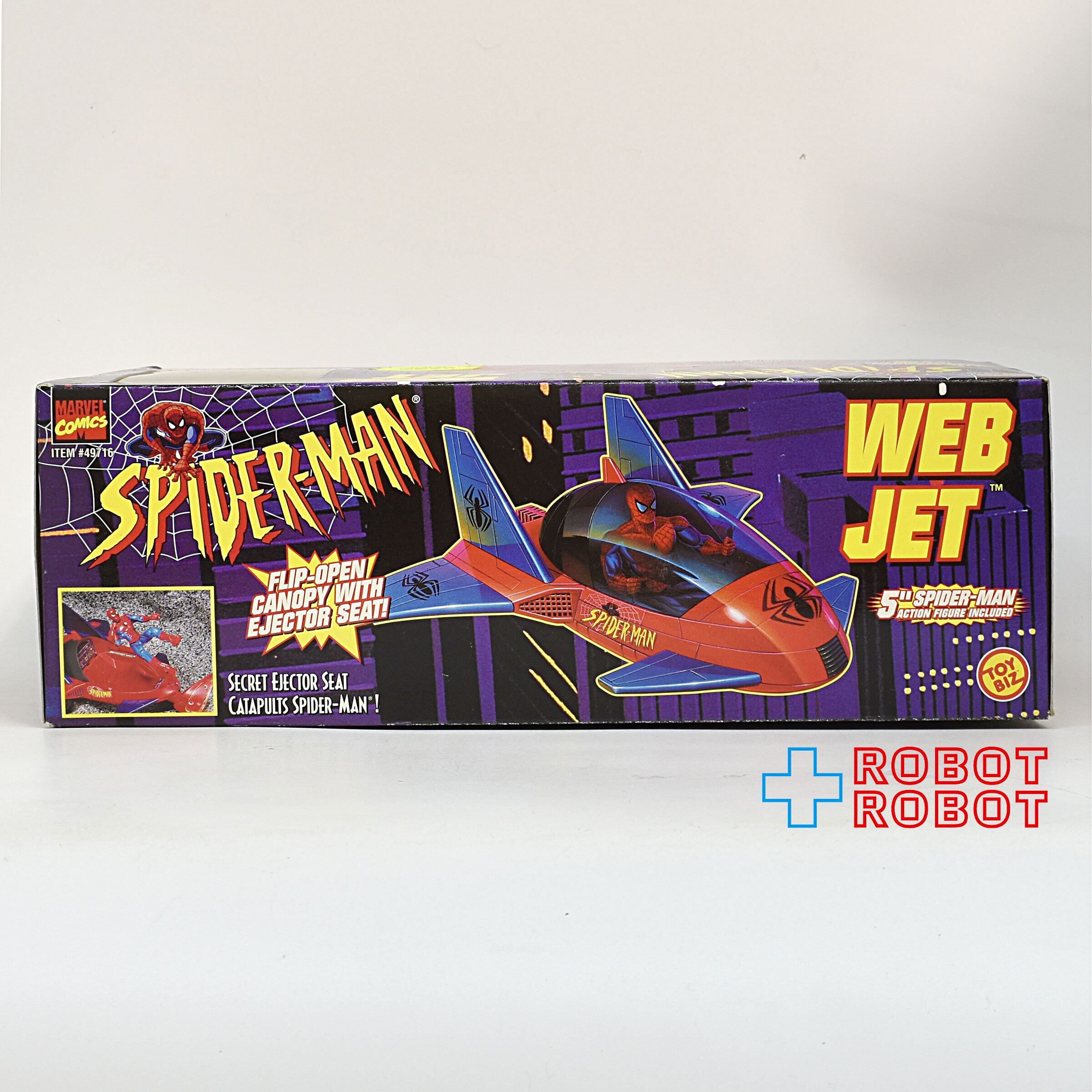 トイビズ スパイダーマン ウェブジェット w/ 5インチ スパイダーマン アクションフィギュア 1997 未開封 | ROBOTROBOT