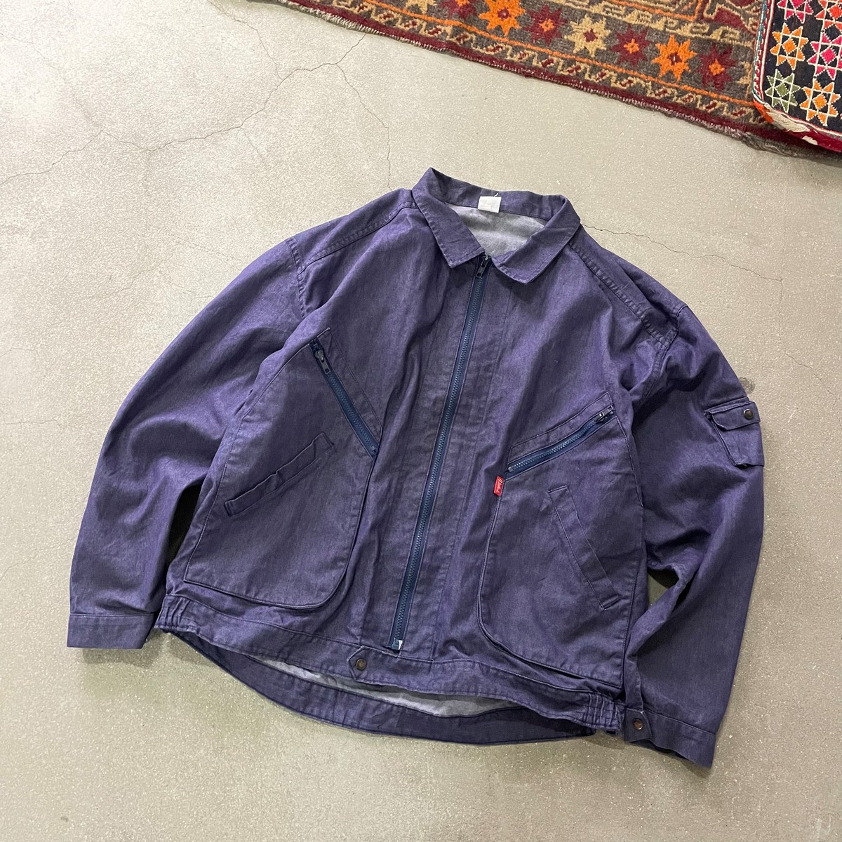 ADOLPHE LAFONT denim work jacket アドルフラフォン デニム メカニックジャケット | manatextile