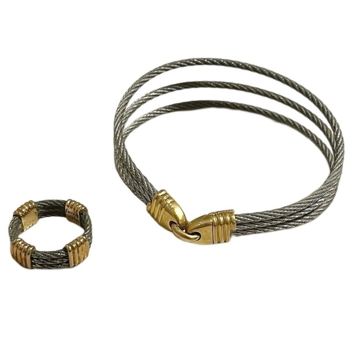 vintage FRED silver × k18 gold ring&bangle | NOIR ONLINE