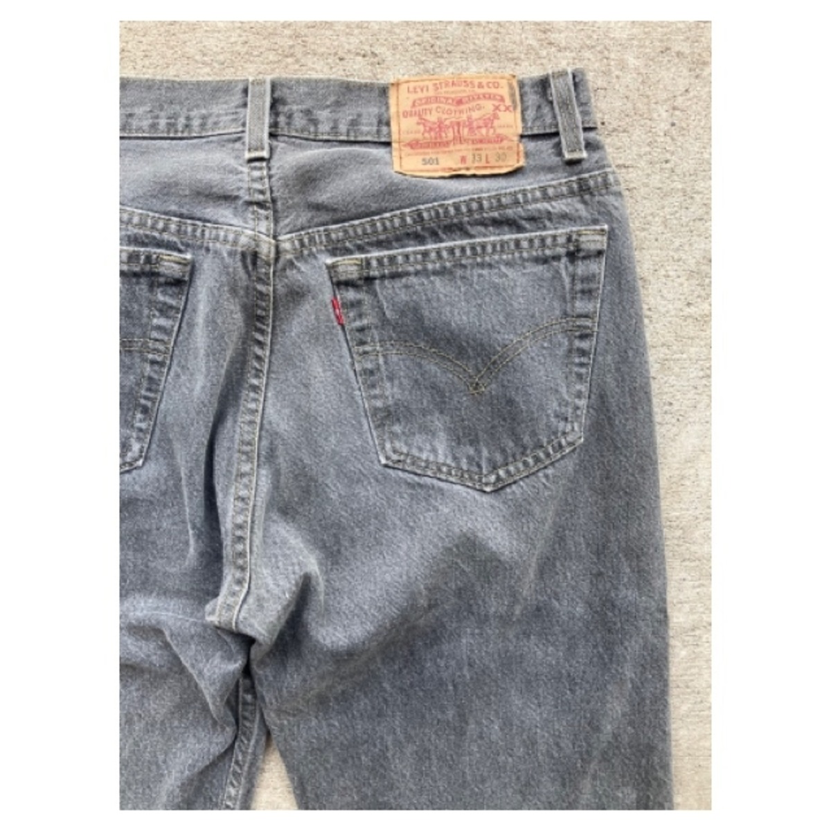 90's Levi's 501 先染め BLACK DENIM made in USA W32×L29 | BASE LINE