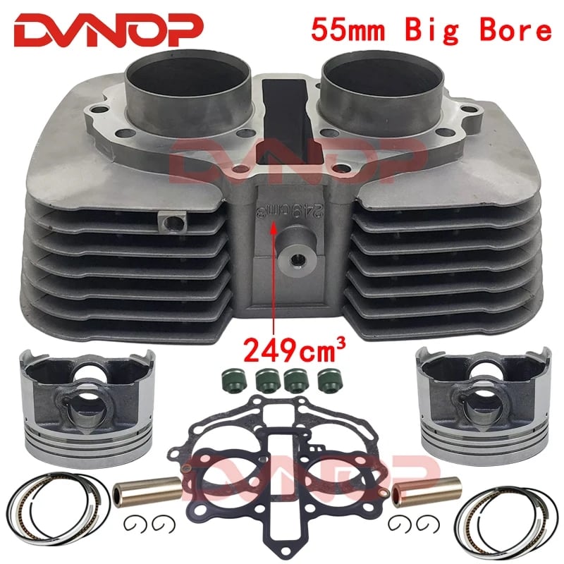 オートバイシリンダーキットホンダ EFI CBT250 CA250 レブル CMX250 DD250 CBT CA CMX DD 250 ...