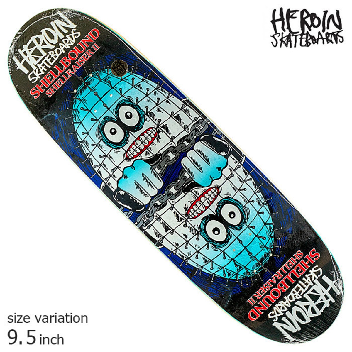 HEROIN SHELLBOUND 9.5 inch ヘロイン デッキ スケボー スケートボード SKATEBOARD ストリート 板 ...