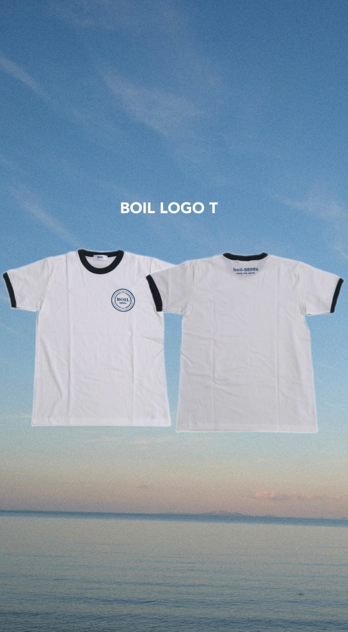BOIL LOGO T-shirt リンガーTシャツ | BOIL