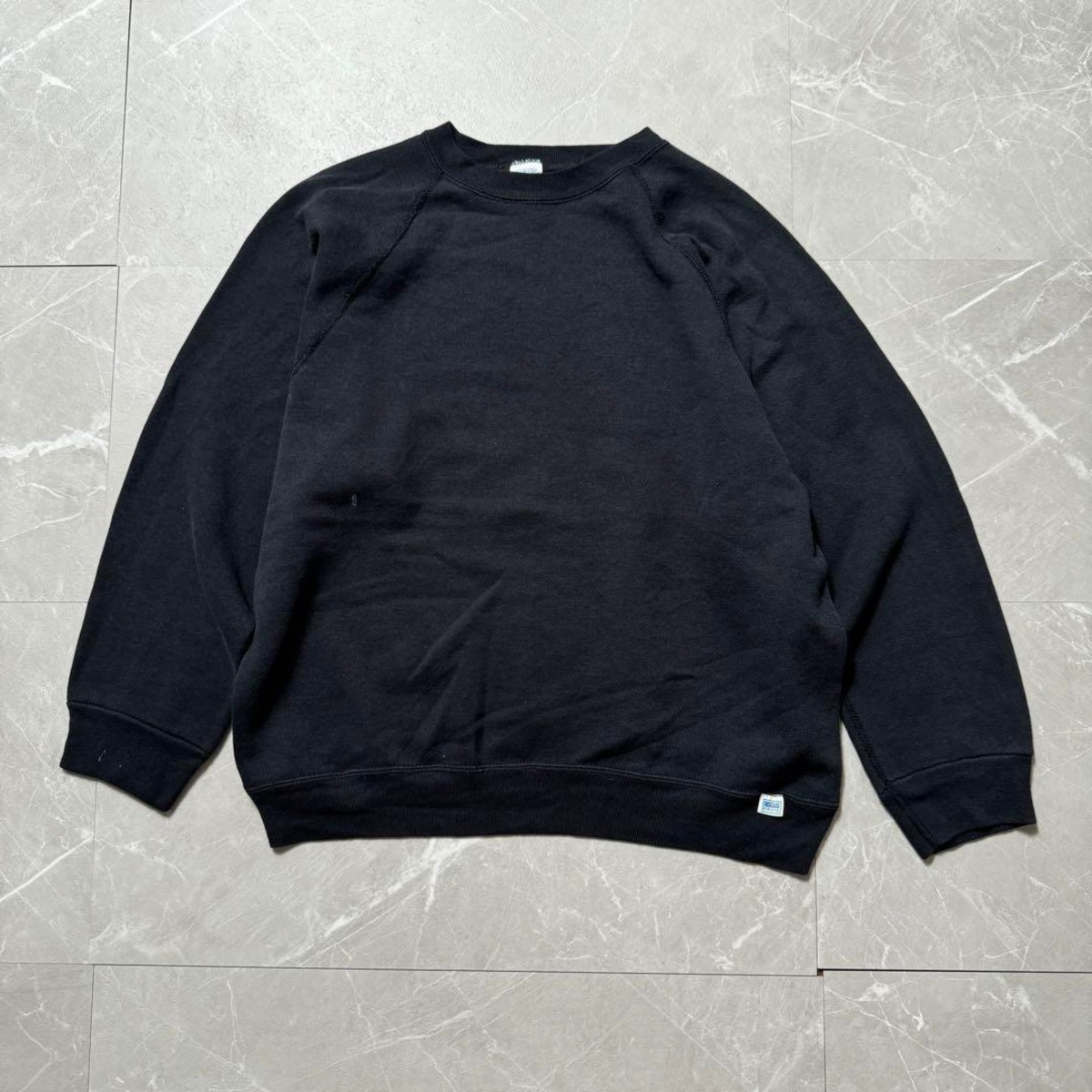 Discus Sweatshirt 90s Plain Black Made in USA L Size Solid スウェット 90s 無地 ...