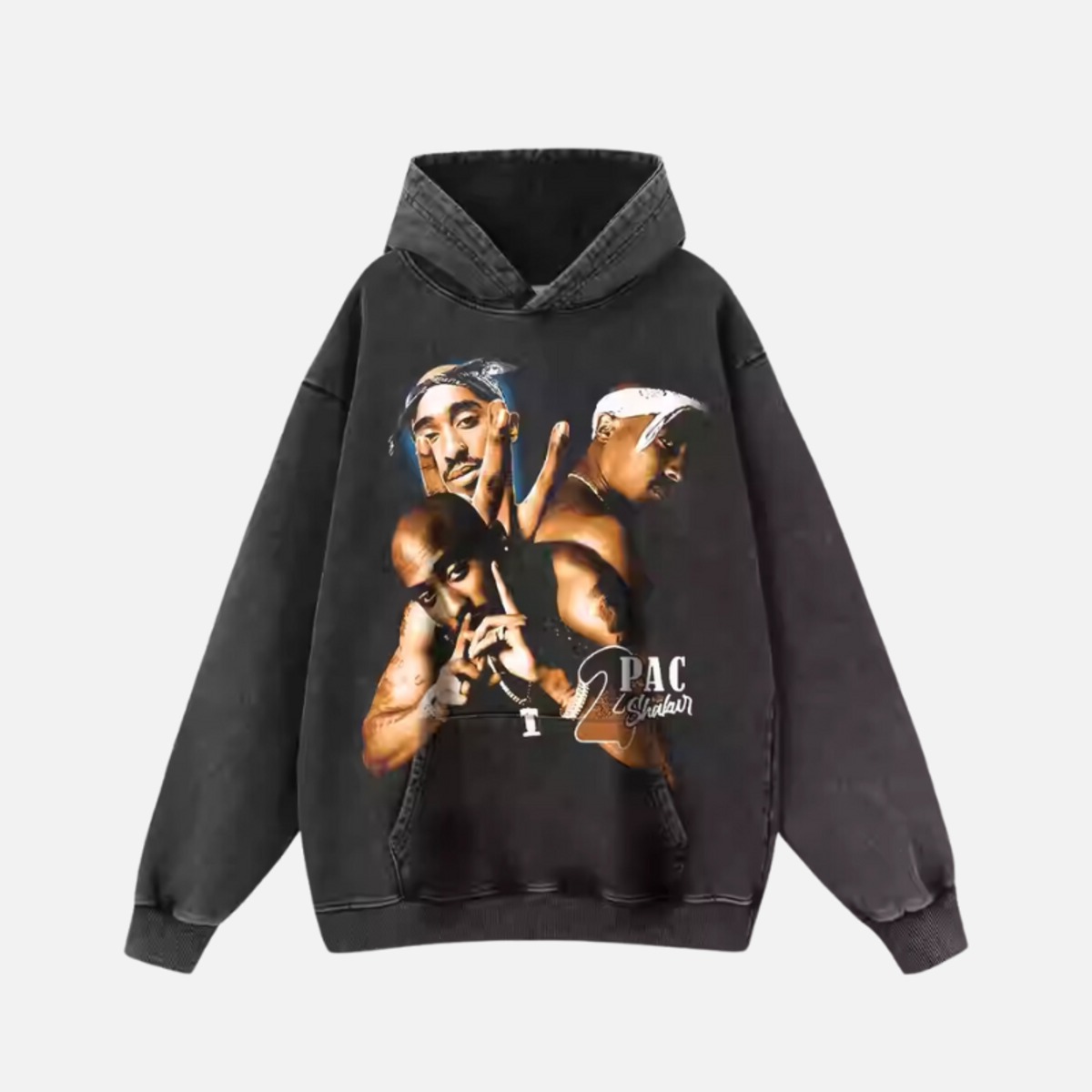 【FLEX1535】2Pac(TUPAC) Vintage Finished Hoodie | FLEX MADE | フレックスメイド