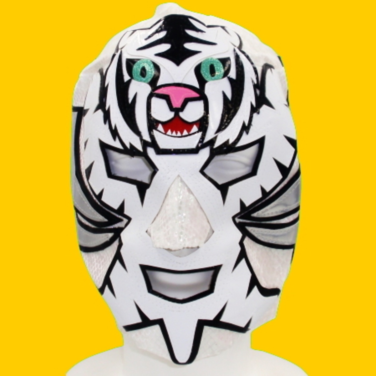 LUCHA白虎 マスク（ホワイトタイガー） / LUCHANIMAL | PANDA☆ROCKS WEB SHOP