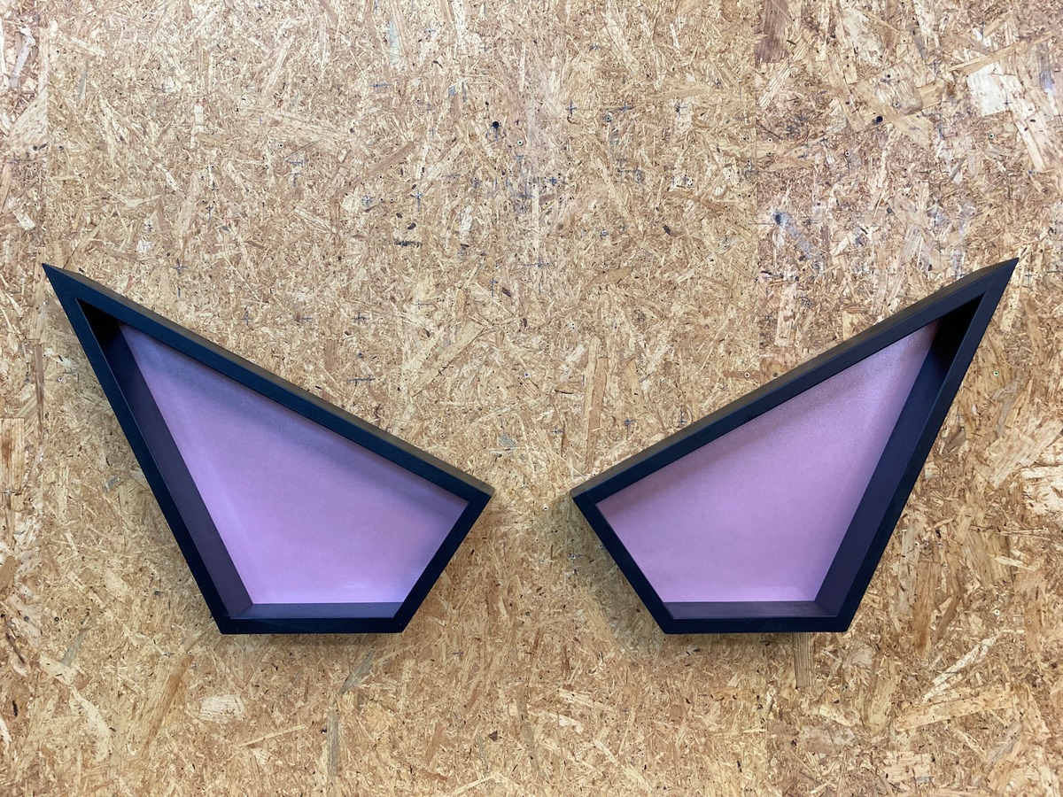 246 WOOD WALL RACK 2SET | DELLS