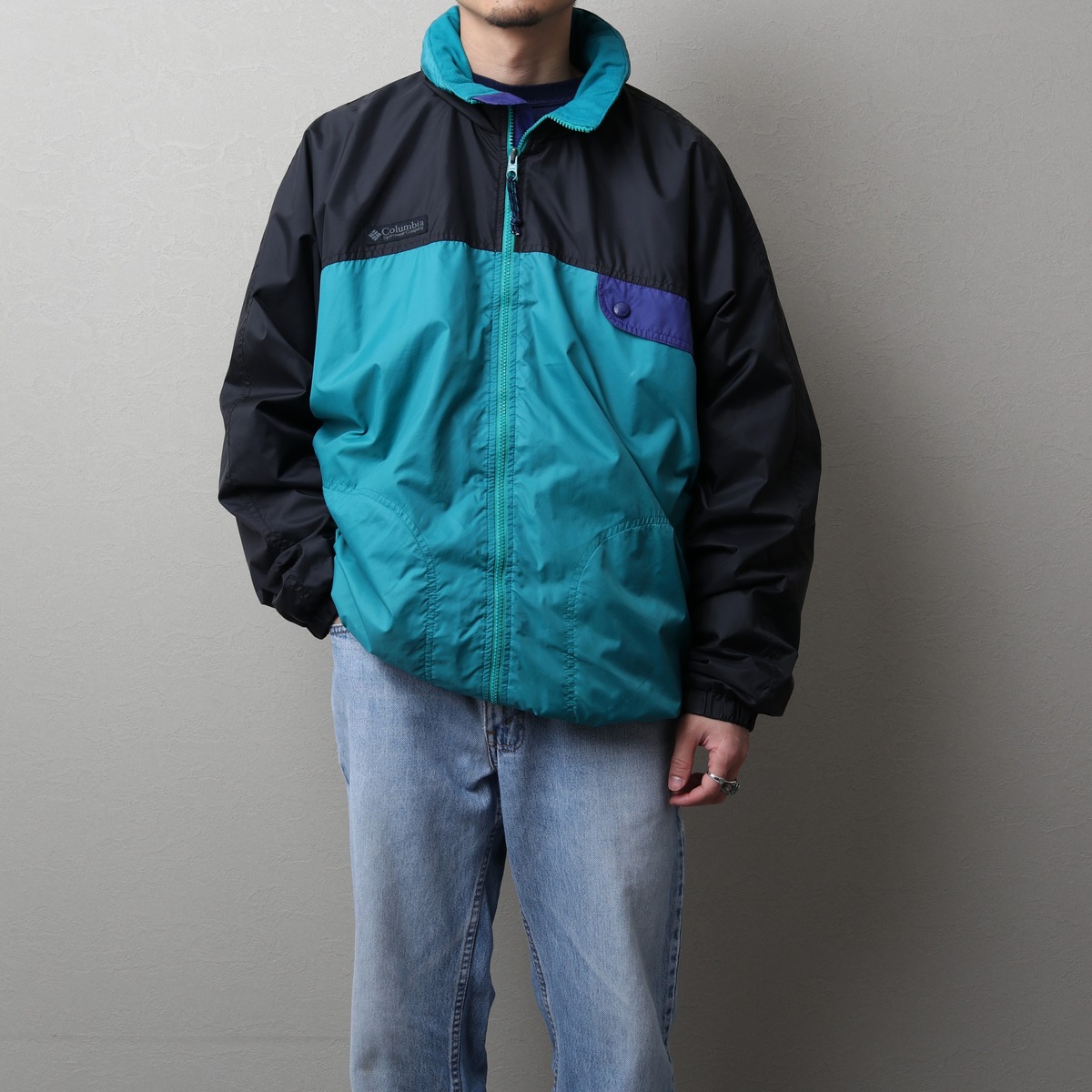 1990's Columbia Nylon Shell Jacket "fleece liner" 323032 | ulc vintage ...