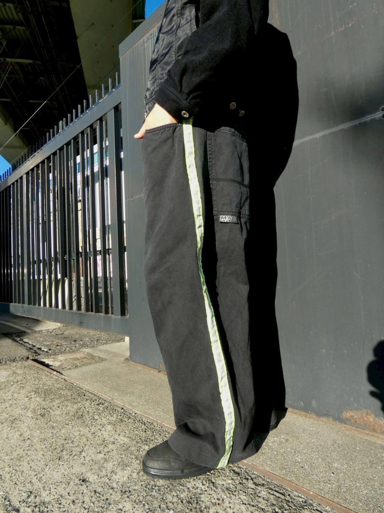 sideline denim baggy pants | extraover