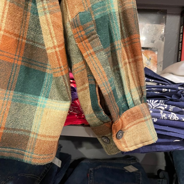 80s Val mark Wool Open Collar Shirt | VOSTOK