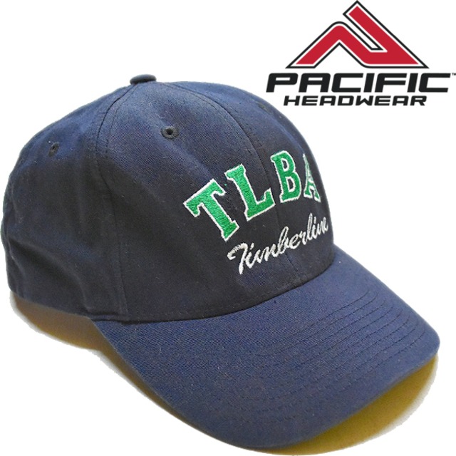1点物 PACIFIC紺ロゴ刺繍ツバ裏緑スナップバックキャップ古着メンズレディース/アメカジ90sストリート/スポーツMixベースボール帽子 ...