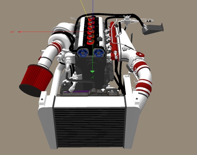 TOYOTA 2JZ-GTE ENGINE 3D MODEL(.kn5) | T's Creation