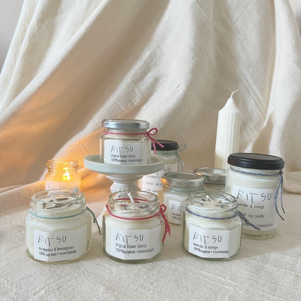 BITSU アロマキャンドル Sサイズ | Qcookie+BITSU