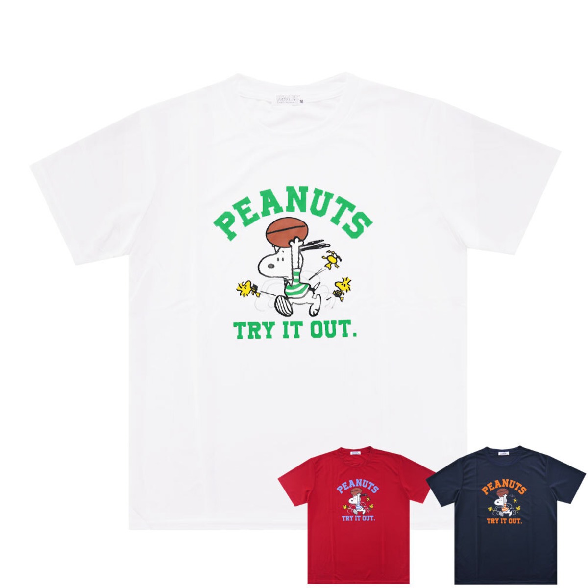 スヌーピー 半袖 Tシャツ メンズ ドライ PEANUTS 犬 グッズ S1142-193B T-SHIRT | セレクトショップHOBBYS BASE店