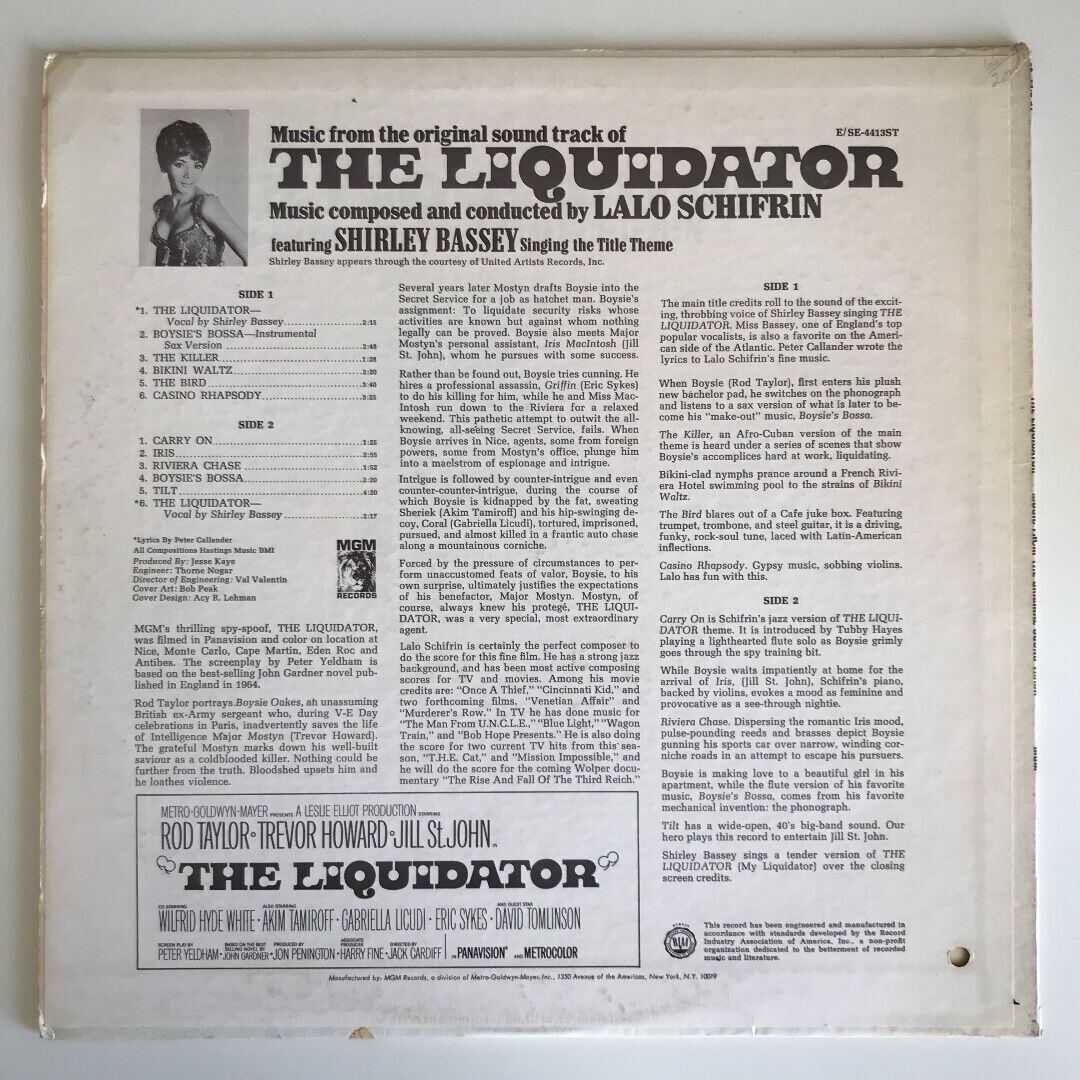 Lalo Schifrin - The Liquidator (Music From The Original Soundtrack ...