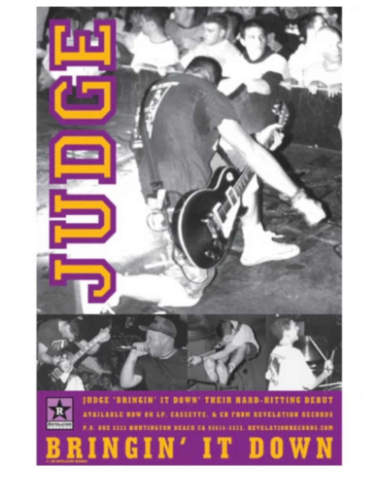 JUDGE 'BRING IT DOWN' Poster ジャッジ ポスター | discolor