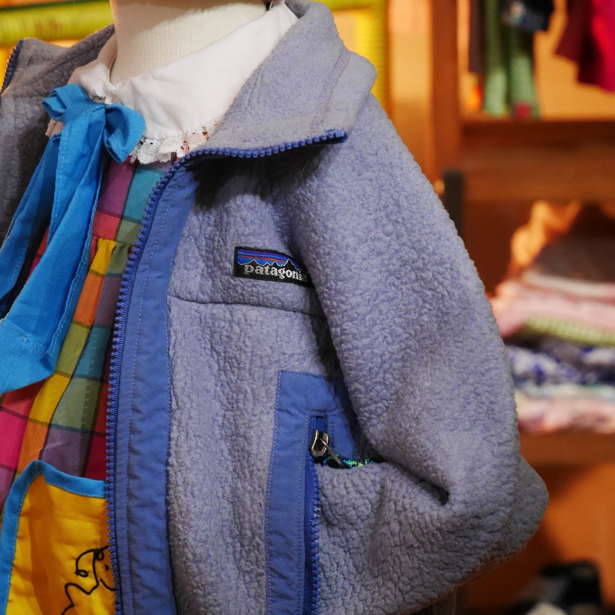 90s “Patagonia” Lavender fleece jacket | CLEAM